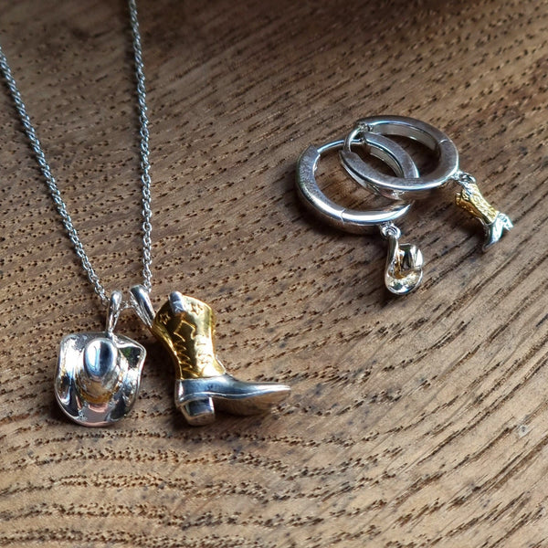 Cowboy Boot Necklace | Equestrian Jewellery | Gallop Guru
