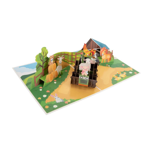 Farm Yard Animals 3D Pop up Card – Gallop Guru
