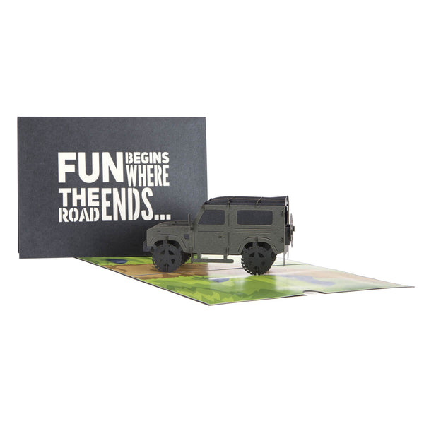 Landrover Pop Up Card – Gallop Guru