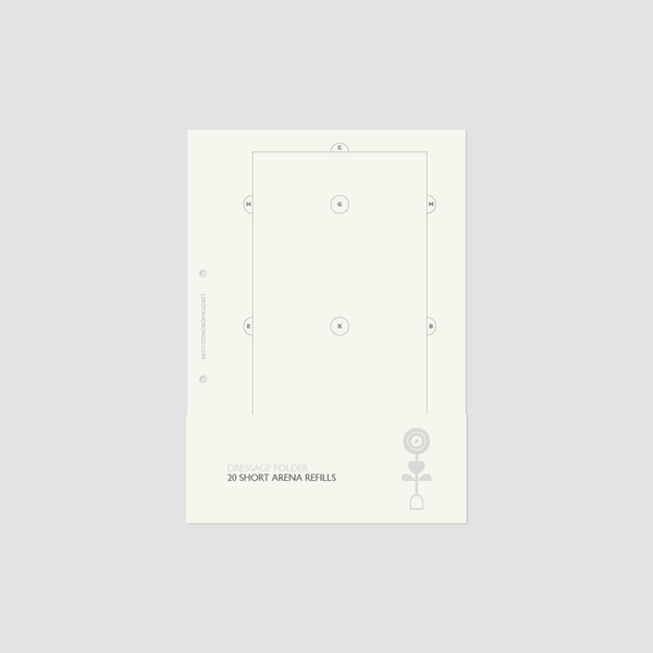 Leroy & Bongo Dressage Folder Short Arena Refill Pack 20 – Gallop Guru