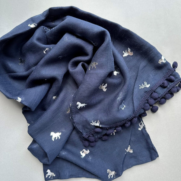 Pom Pom Glitter Horse Scarves – Gallop Guru