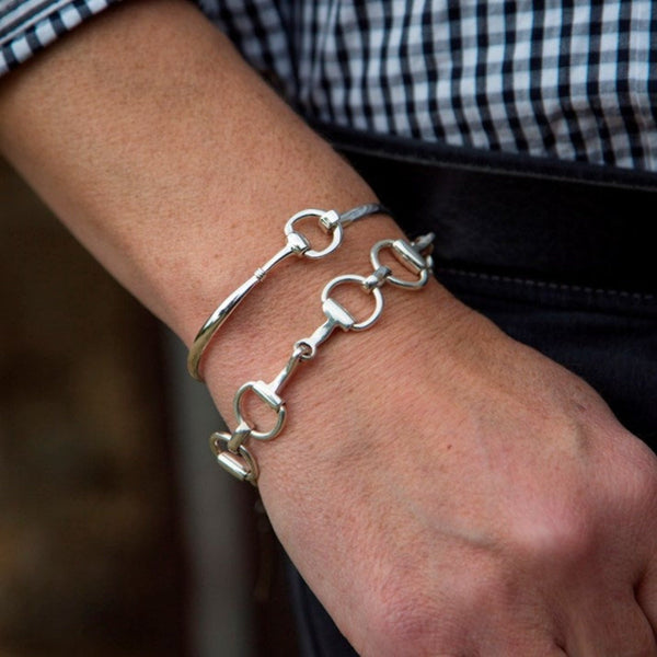 Chunky Snaffle Bit Bracelet | Hiho Sterling Silver | Gallop Guru