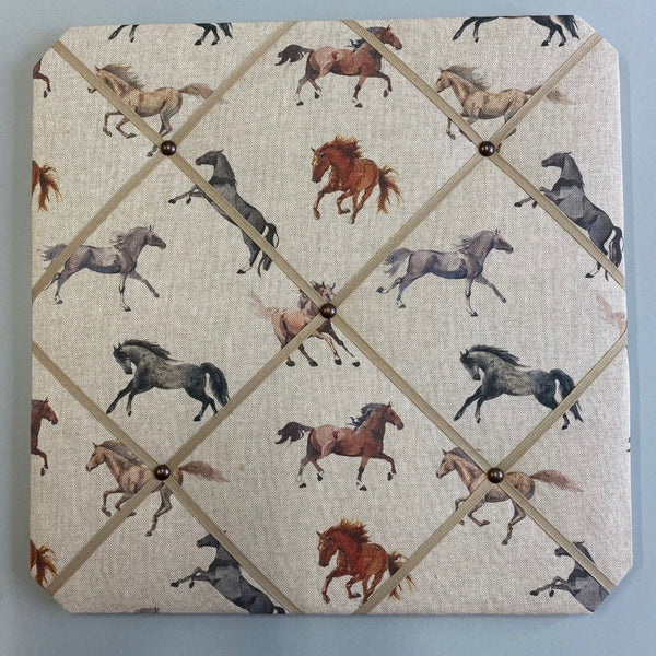 Wild Horses Print Covered Pin Board – Gallop Guru